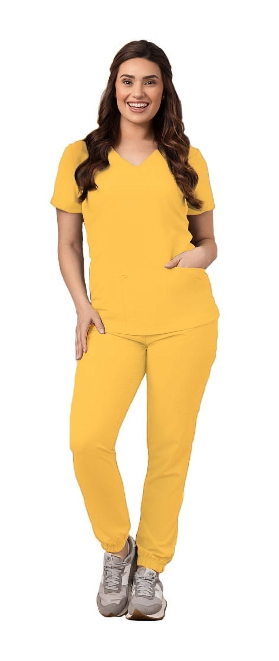 Green Town Scrubs for Women Scrub Set - Jogger Pant and V-Neck Top, 6 ...