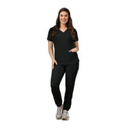 Monarch Uniforms Stretchy Scrubs Women's Jogger Scrub Set In Regular ...