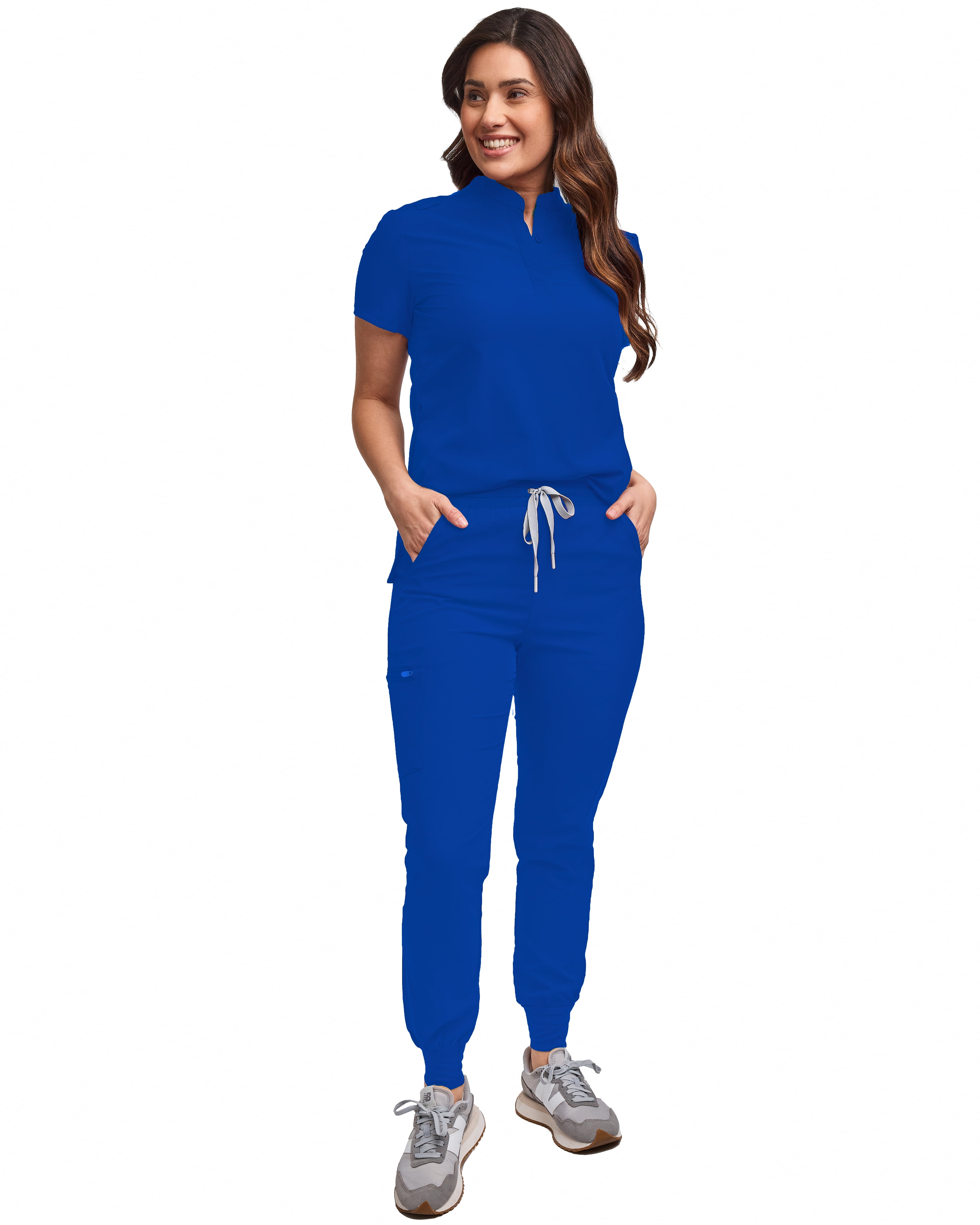 Green Town Scrubs for Women Scrub Set - Slim Fit Jogger Pant and ...