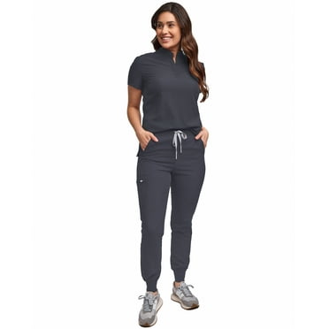 Monarch Uniforms Stretchy Scrubs Women's Jogger Scrub Set In Regular ...