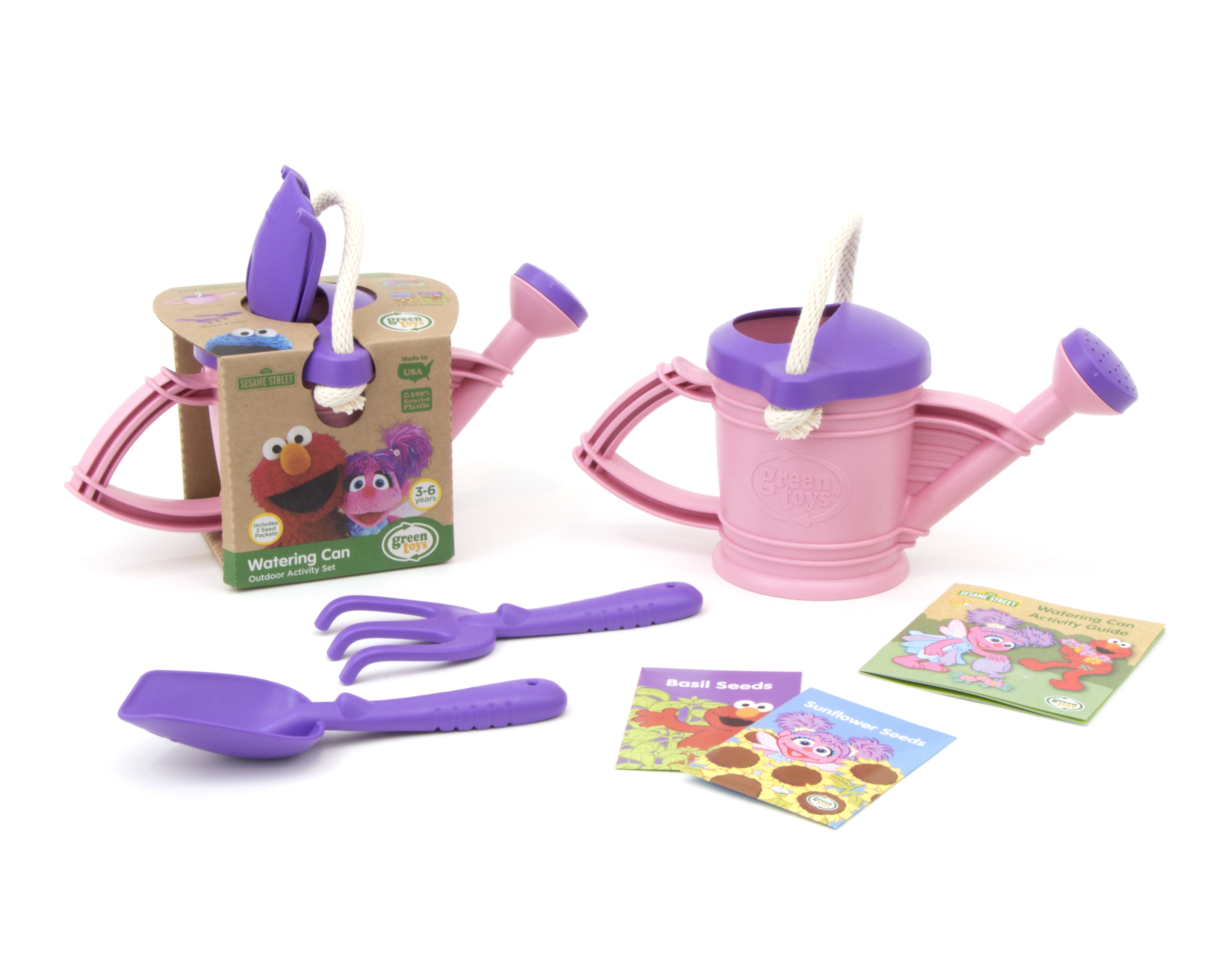 Green Toys Sesame Street Abby Cadabby Watering Can and Play Garden ...