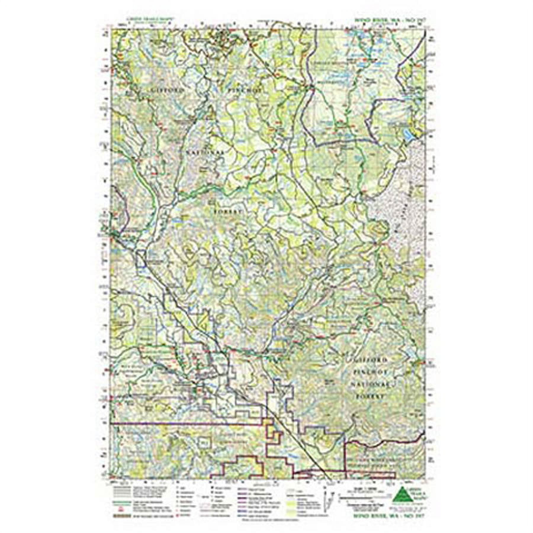 Green Trails Maps Maps WIND RIVER - Walmart.com