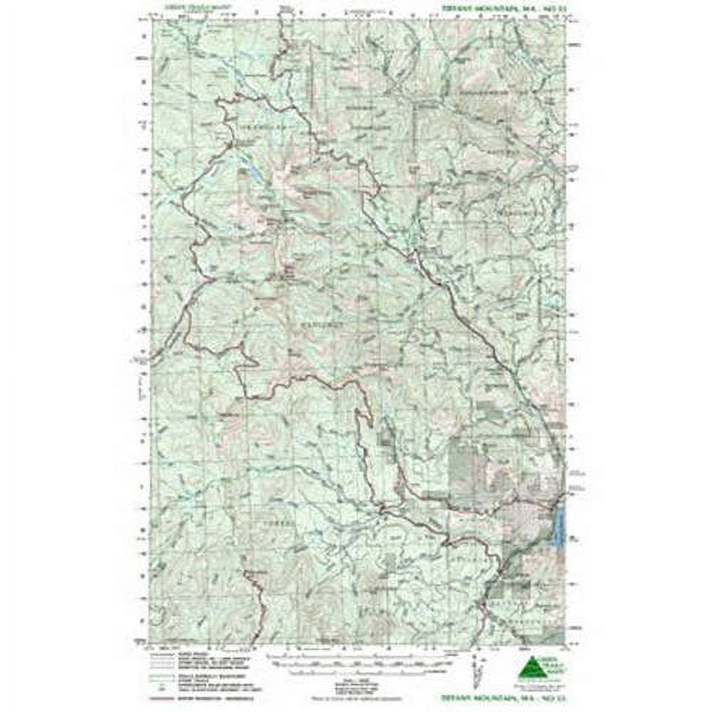 Green Trails Maps TIFFANY MOUNTAIN - Walmart.com