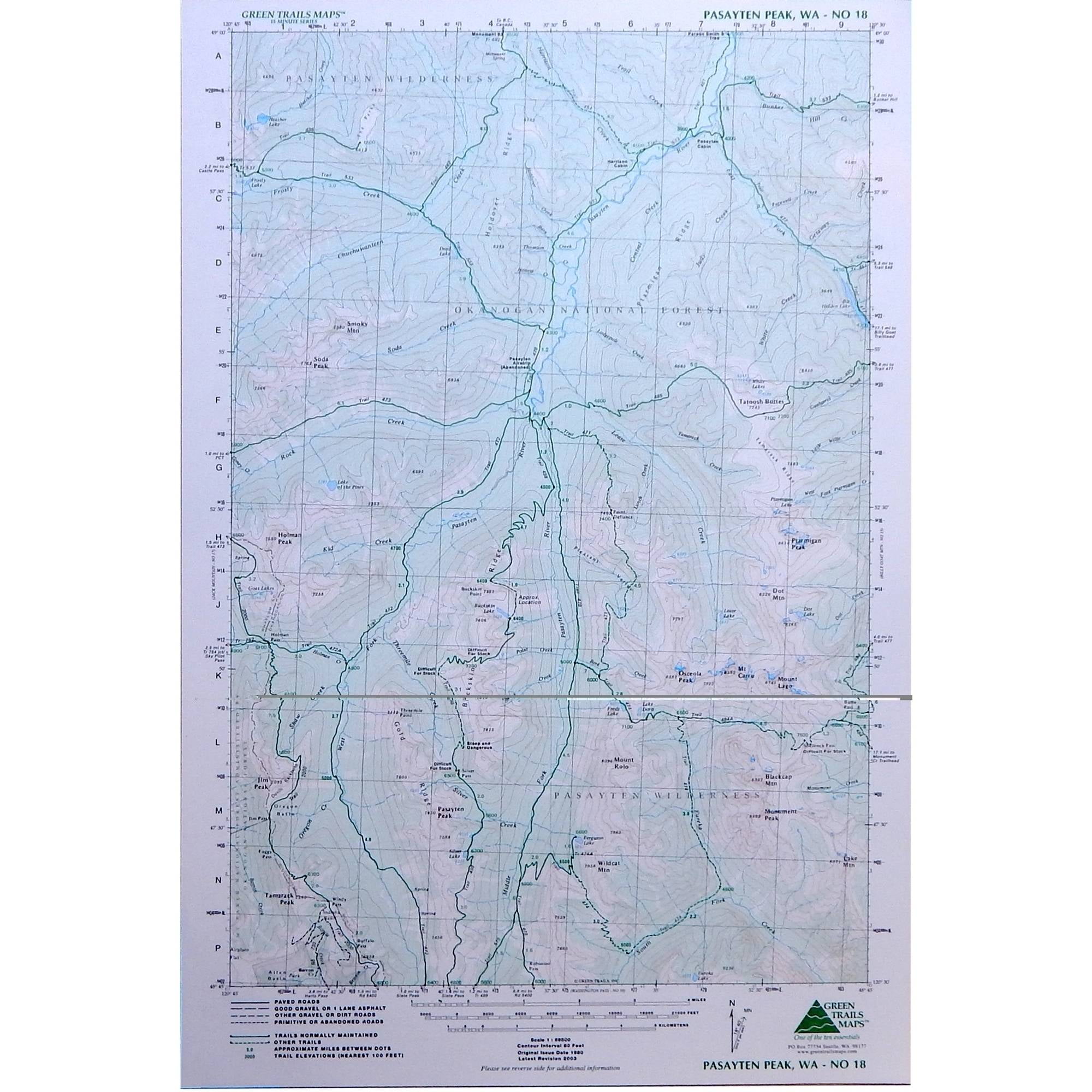 Green Trails Maps - Walmart.com