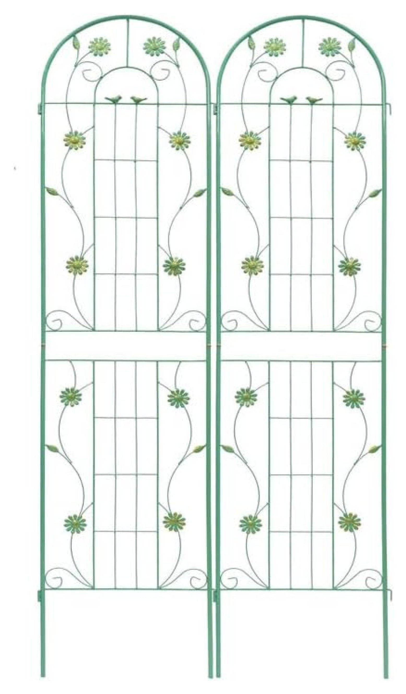 Green Trellis for Climbing Garden Plants,2 Pcs Heavy Duty Metal ...