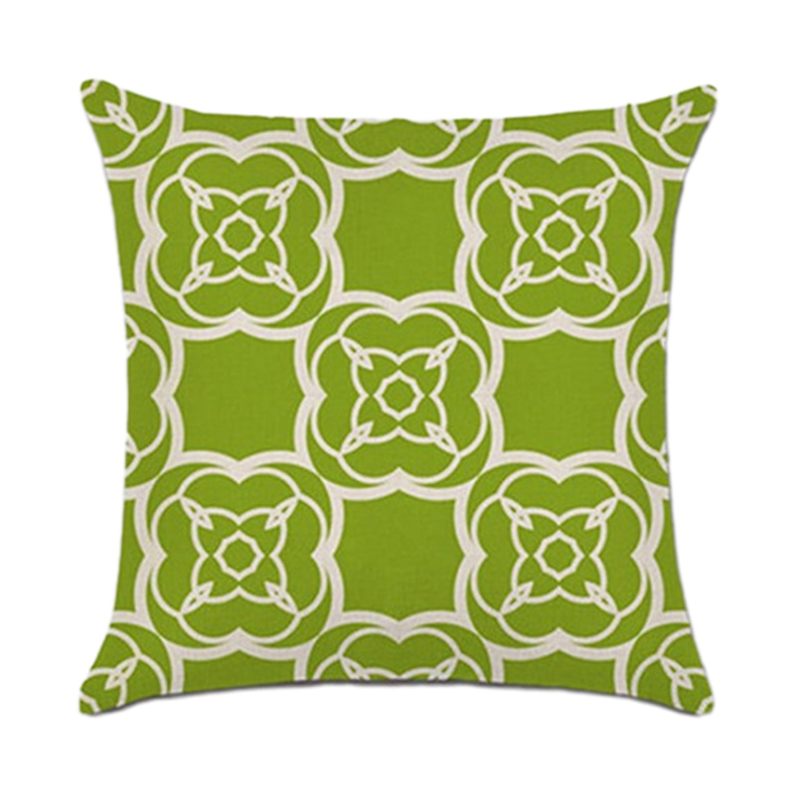 Green Tropical Leaf Pillow Covers, Summer Couch Pillow Cases, 17.7x17.7 ...