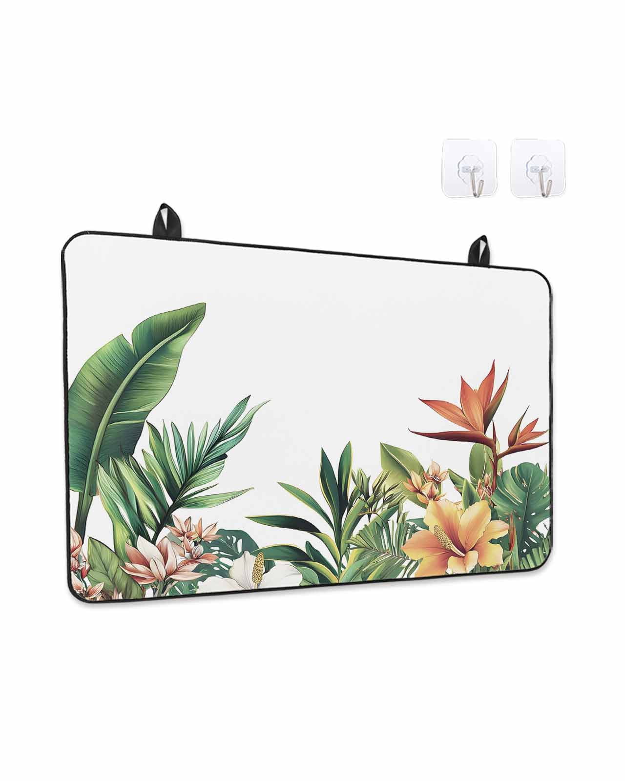 Green Tropical Leaves Stove Top Covers for Electric Stove, Kitchen ...