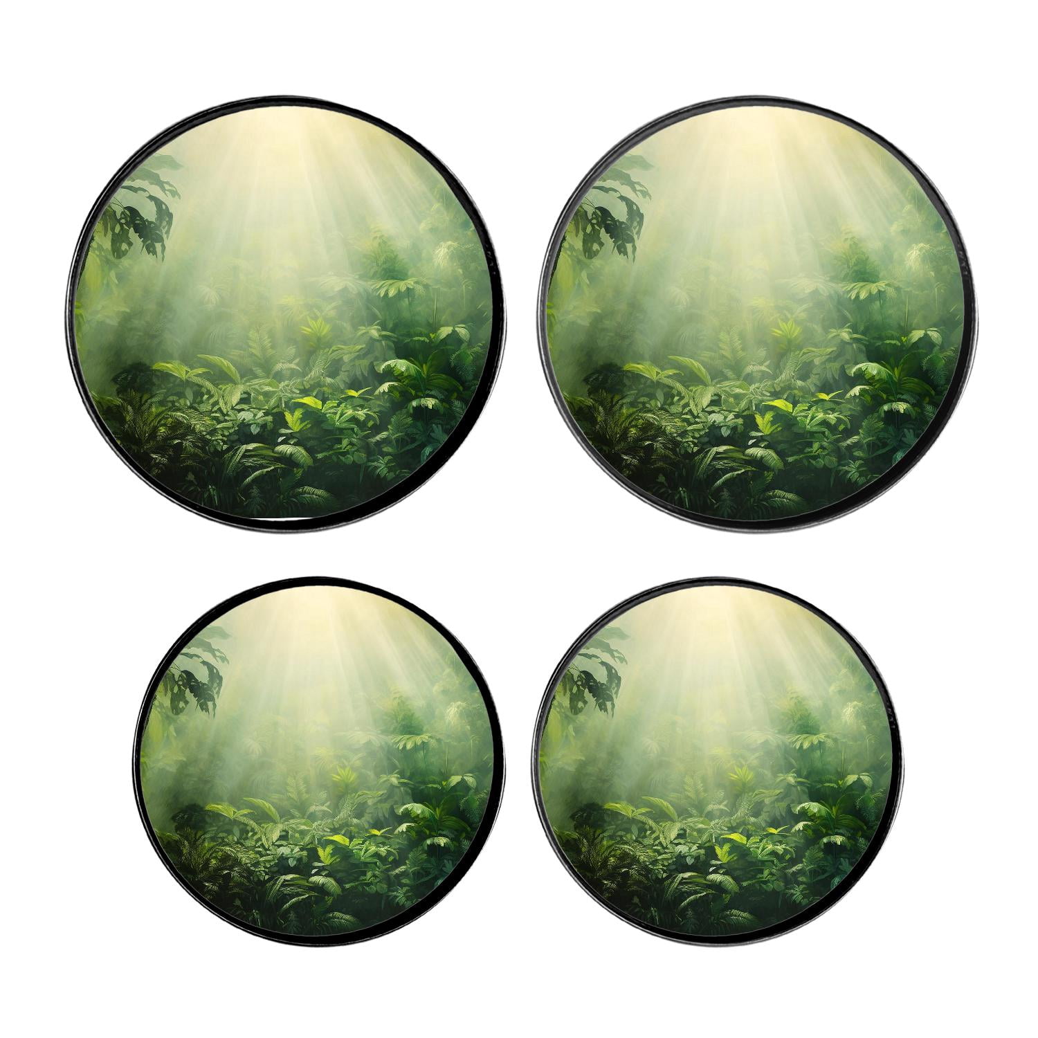 Green Tropical Wildlife Nature Forest with Branches Elegant Stove ...