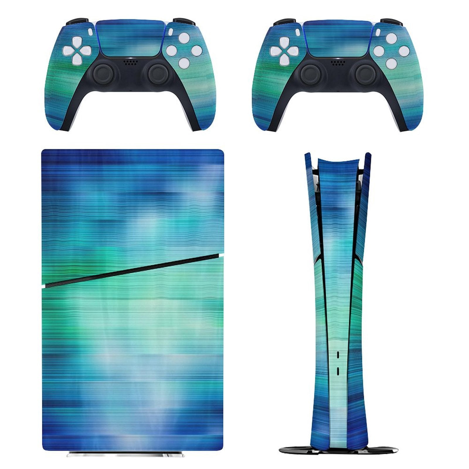 Green Turquoise Teal Blue Abstract Texture PS5/PS5 Pro/PS5 Slim Digital ...