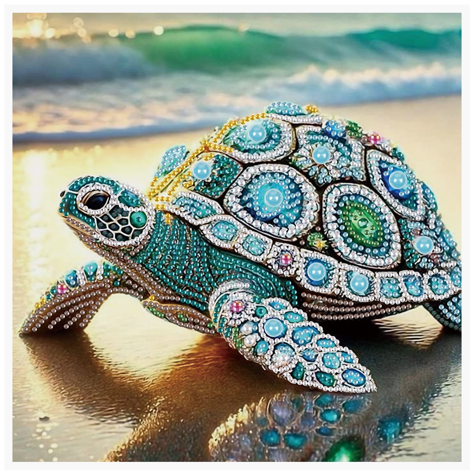 Green Turtle Diamond Art Painting Kit - Walmart.com