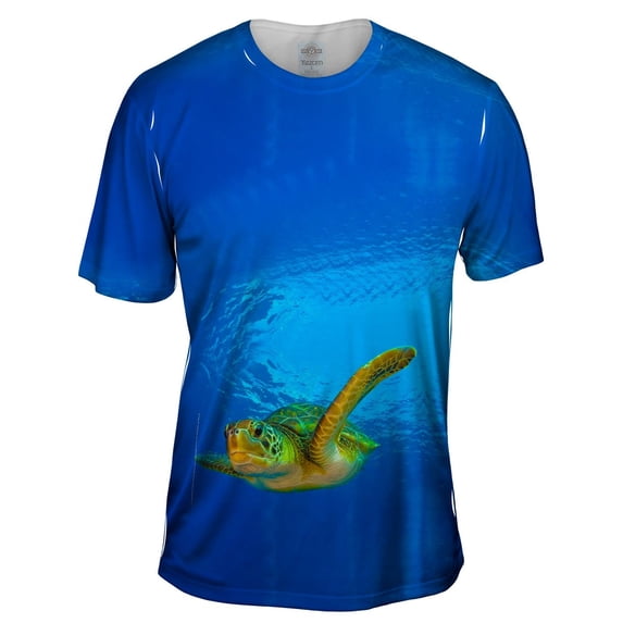 Green Turtle Underwater Mens T-Shirt All Over Print - Walmart.com
