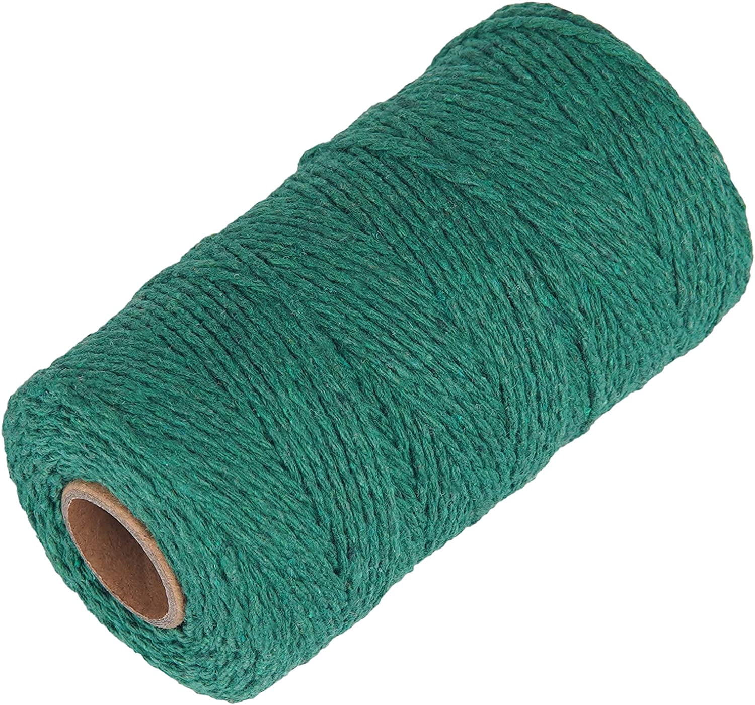 Green Twine for Crafts - 328 Feet 2MM Natural Cotton Twine String for ...