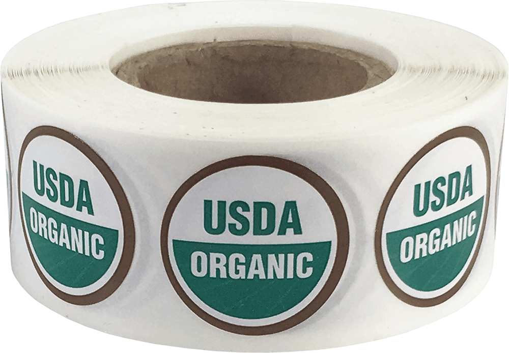 InStockLabels.com Green USDA Organic Food Labels, 3/4" Round, 500 Pack ...