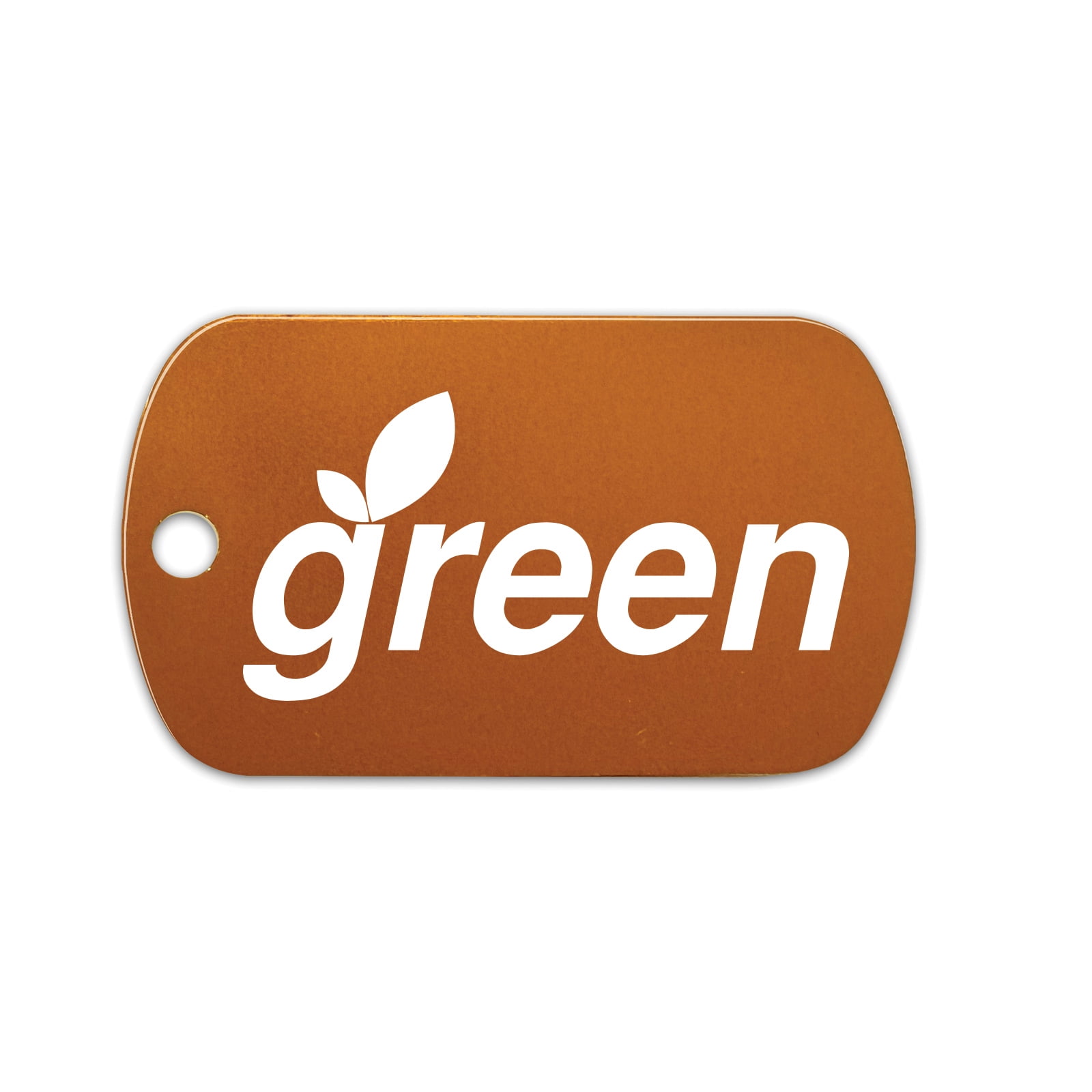 Green V2 GI Dog Tag Aluminum Keychain go green environmental #3 ...