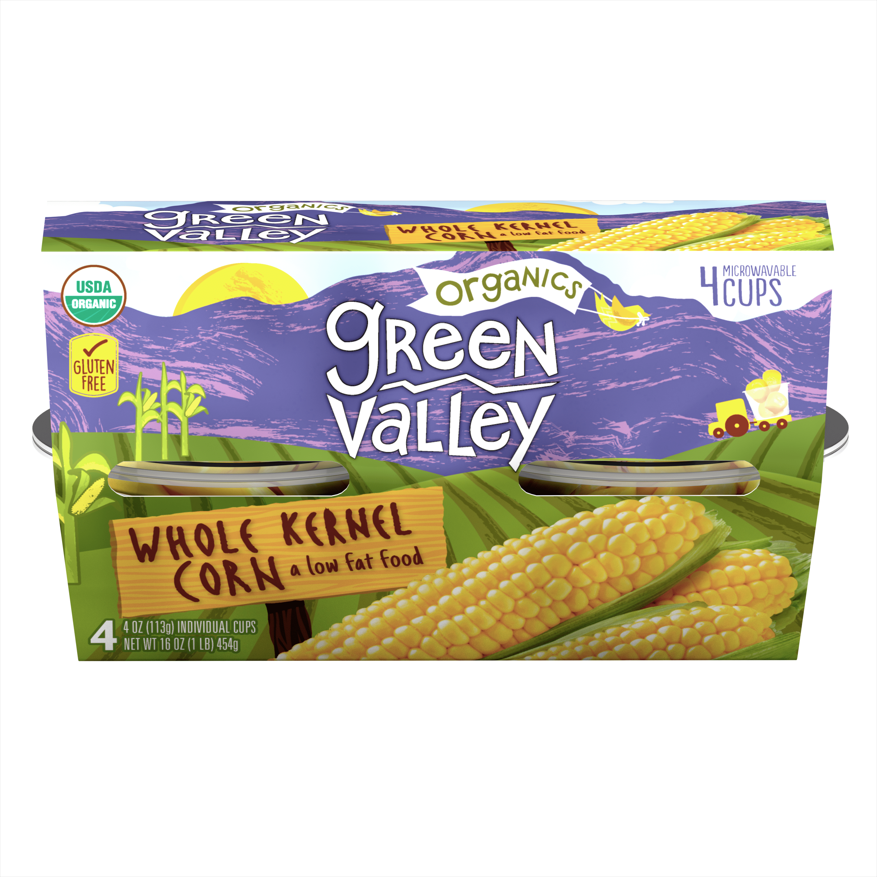 Green Valley Organic Whole Kernel Corn, 4 oz, 4 Cups - Walmart.com