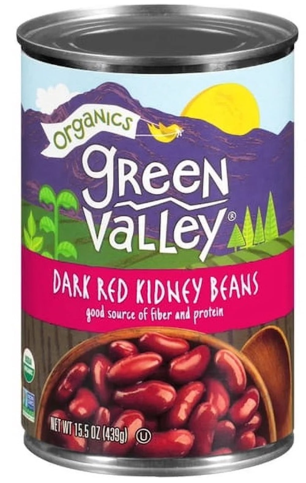 Green Valley Organics Dark Red Kidney Beans 15.5 oz (Pack of 5 ...