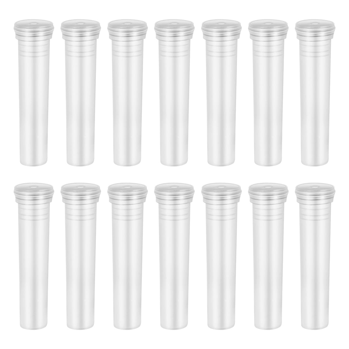 Green Floral Vase 50 Pcs Clear Flower Vial Tubes Caps for Crafting and ...