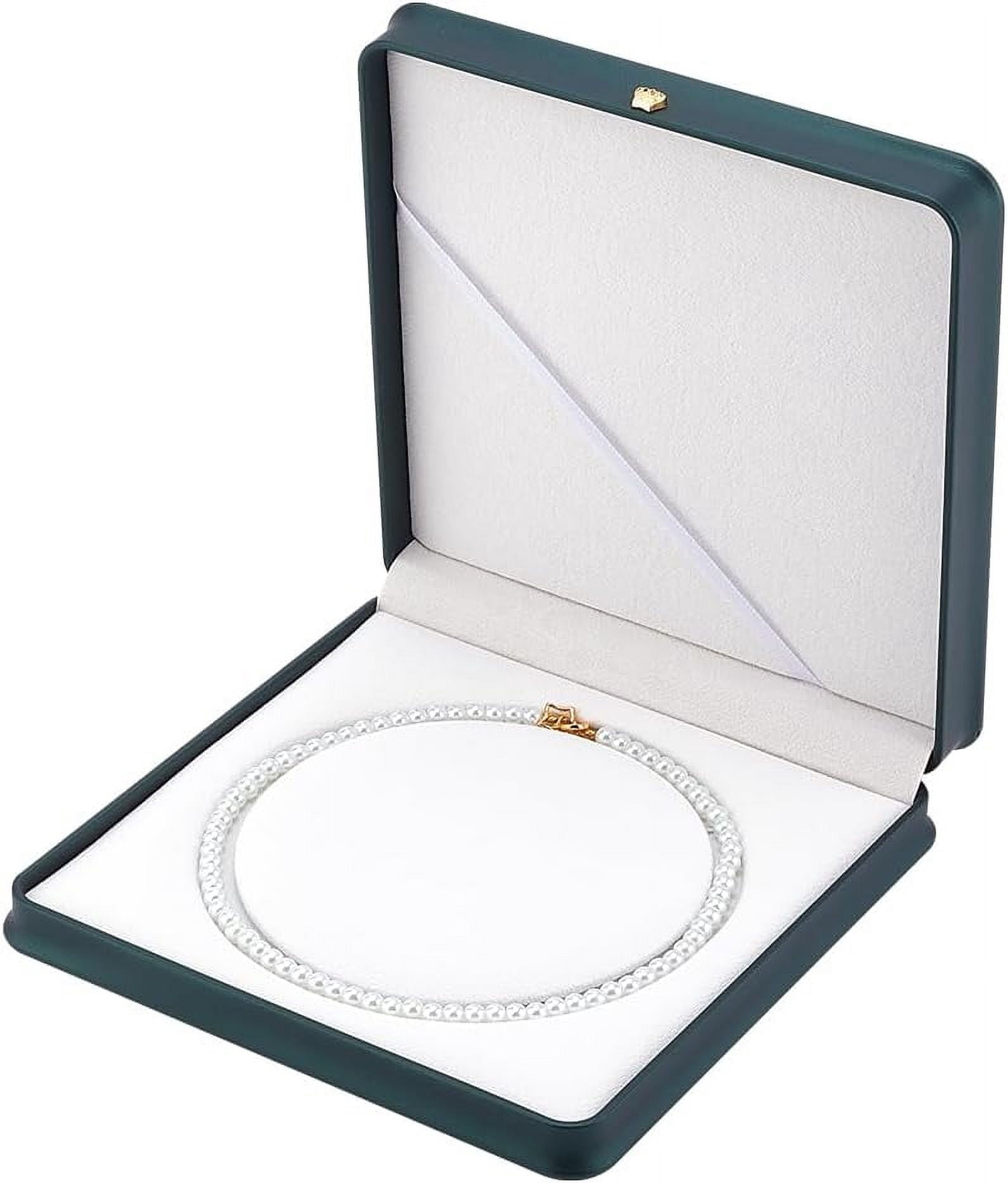 Green Velvet Jewelry Box Necklace Gift Box Jewelry Container for ...