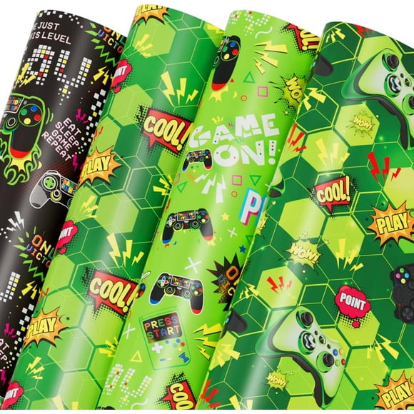 Video Game Christmas Wrapping Paper