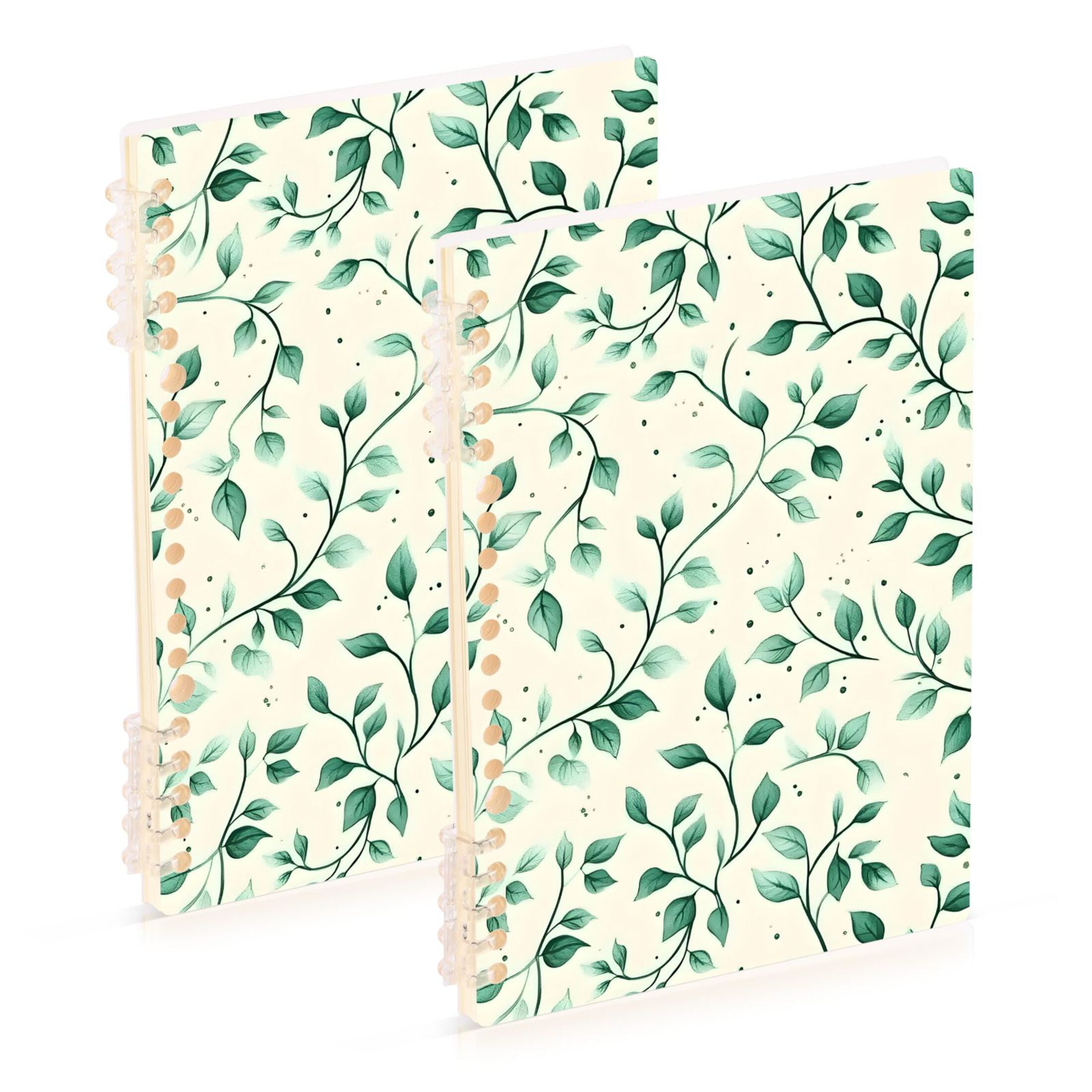 Green Vine and Leaves Lined Spiral Journal Notebook 60 Pages A5 College ...