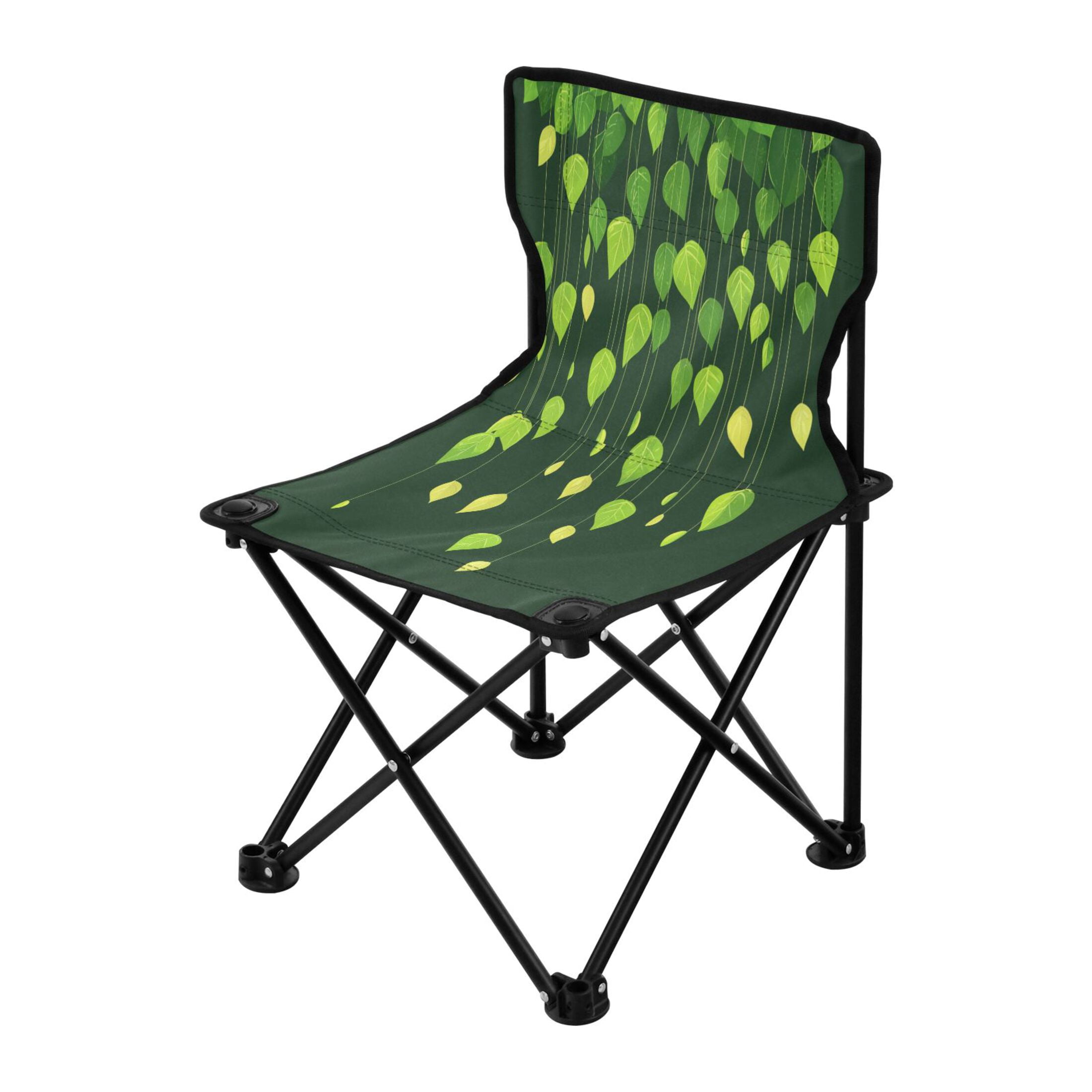 Green Vines Kids Camping Chairs Folding Chair for Children 14.5x14.5in ...