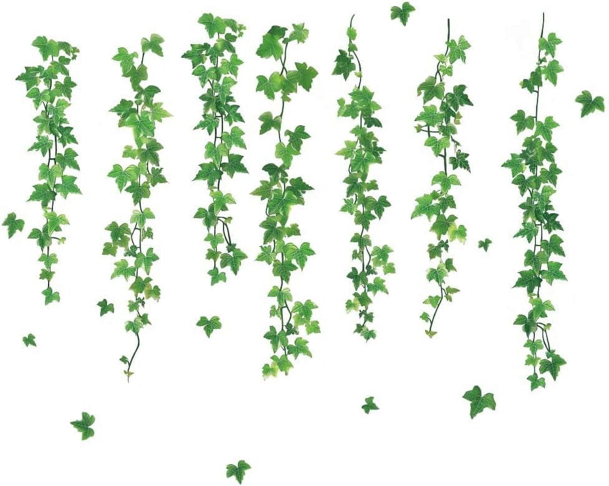 Green Vines Wall Stickers Fallen Leaves Wall Decals Hanging Vine Wall ...