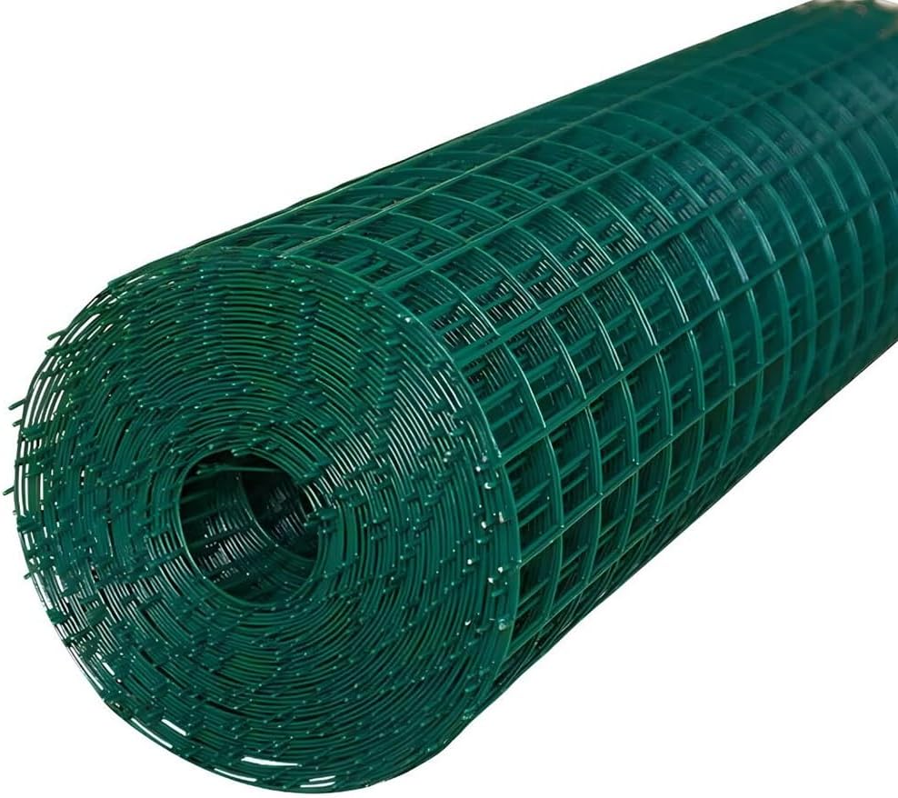 Green Vinyl Coated Welded Wire Mesh, Welded Wire Fence, Garden Fence ...