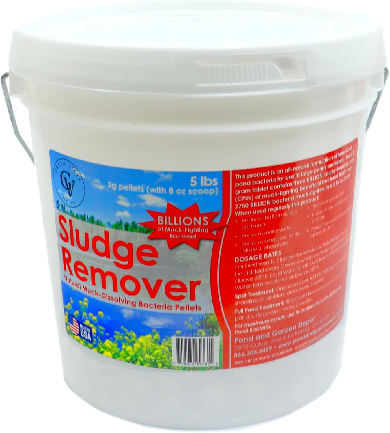 Green Vista Sludge Remover | Highly Concentrated Muck and Sludge Pond ...