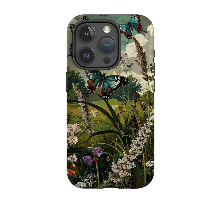Green Vyne Tall Grass Botanical Phone Case for iPhone 16 15 14 13 12 11 ...