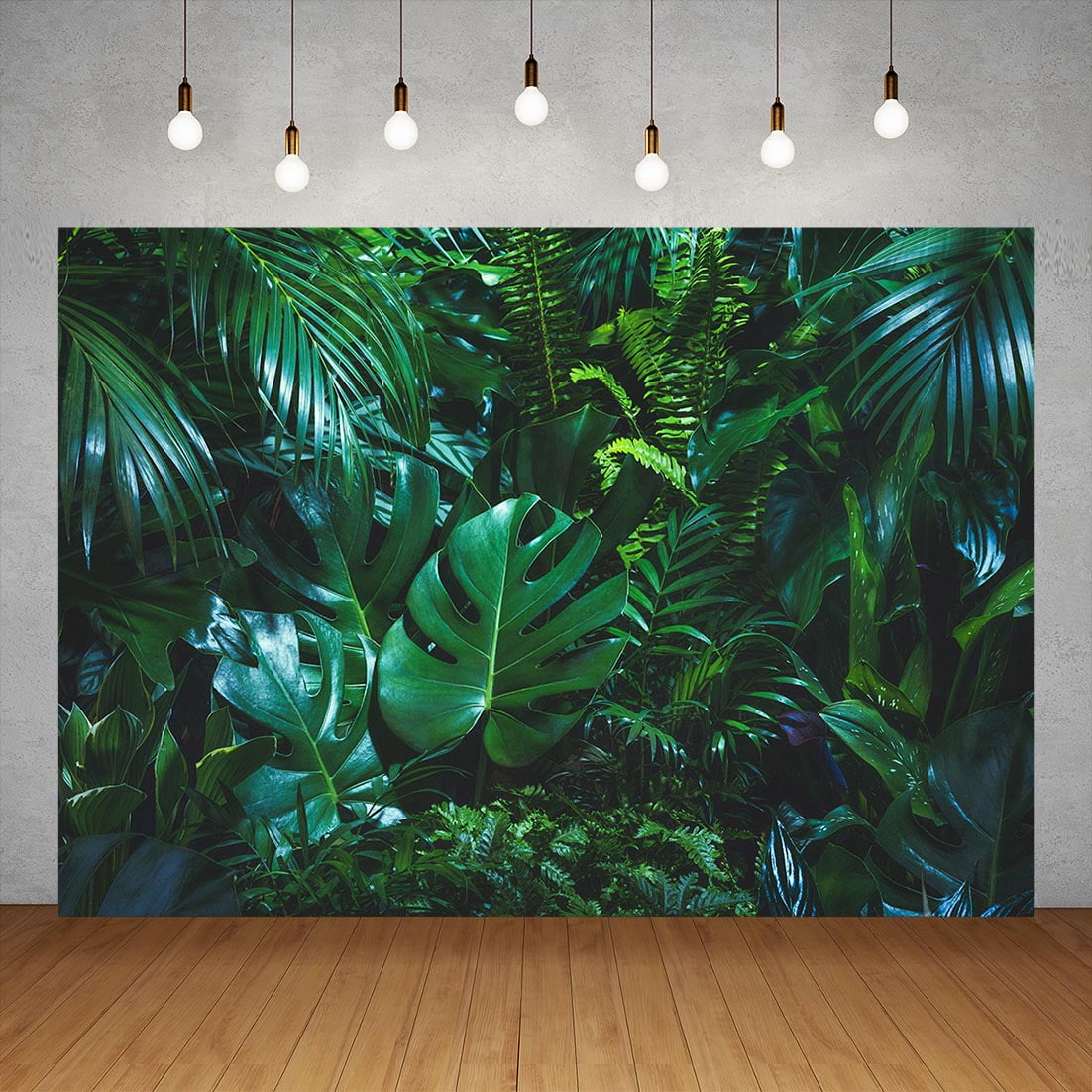 Green Wall Wild Safari Photography Backdrop Baby Shower Bridal Woodland ...