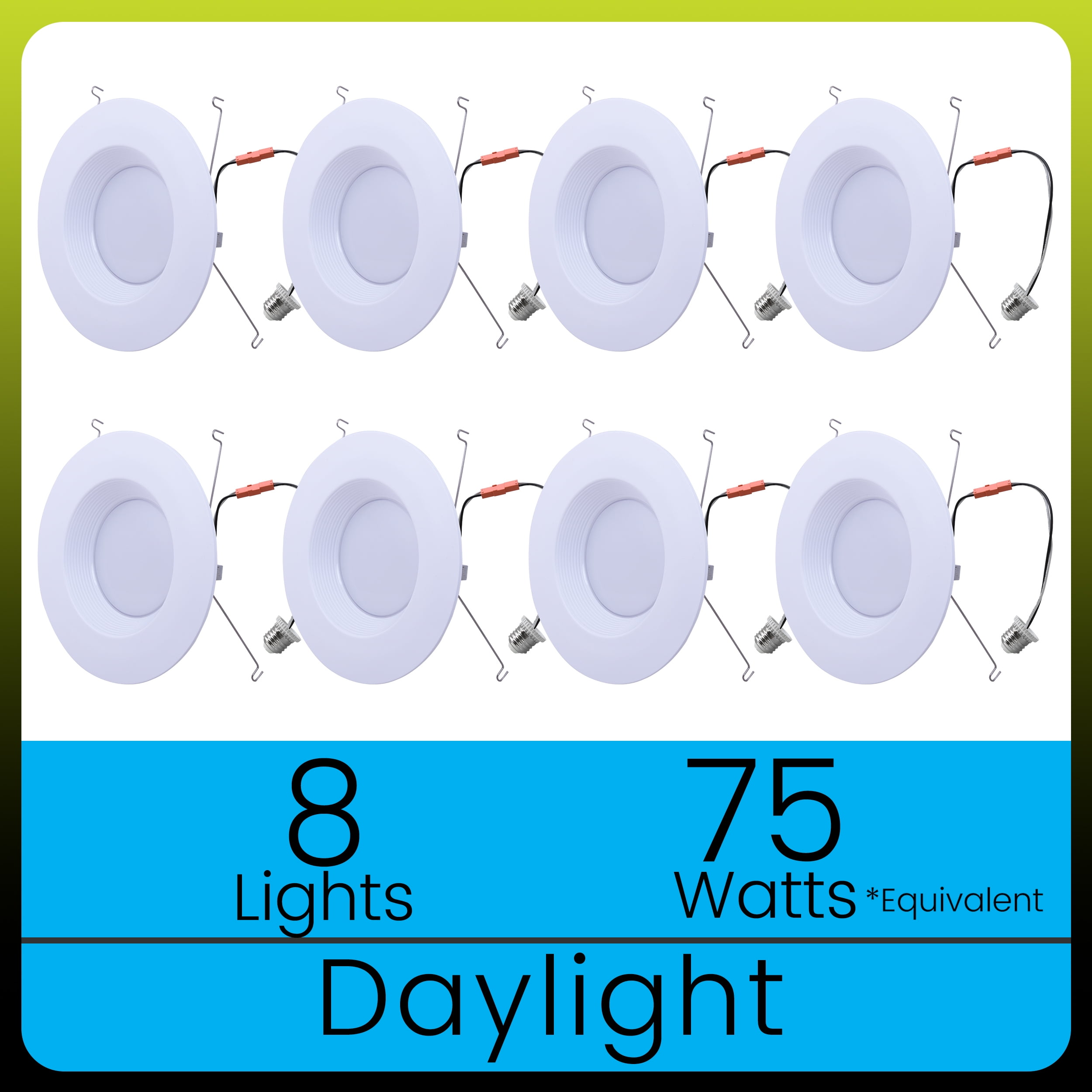 Green Watt LED Recessed Retrofit Downlight, 15-Watt (75W Equiv ...