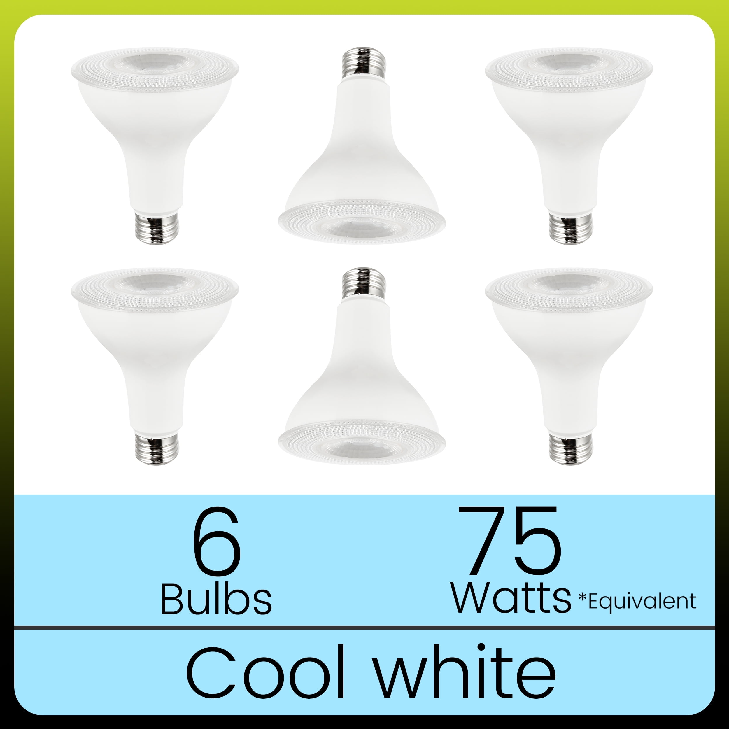Green Watt PAR30 LED Bulb, 11-Watt (75W Equivalent) 4000K Cool White ...