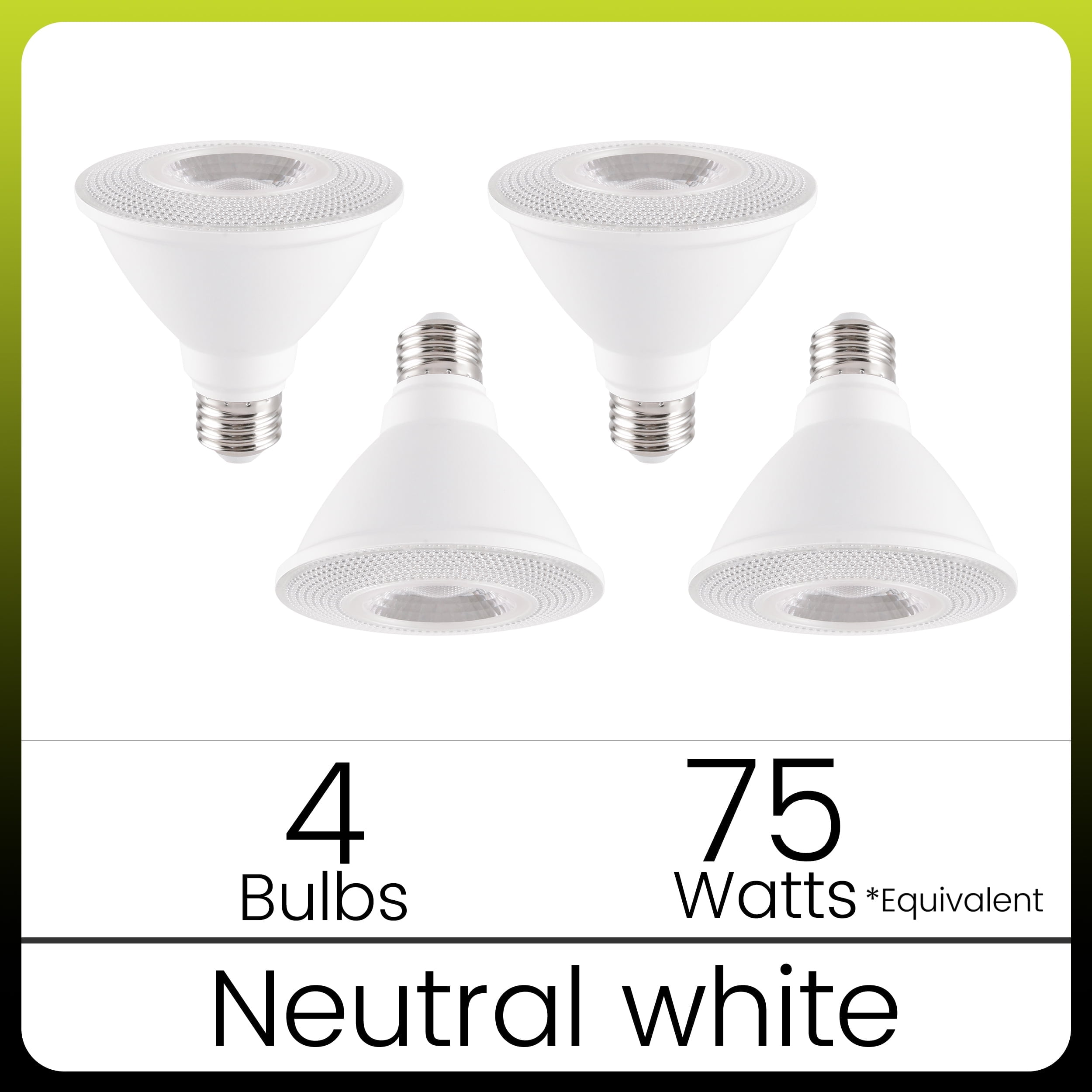 Green Watt PAR30 LED Spot Light Bulb, 11-Watt (75W Equivalent) Short ...