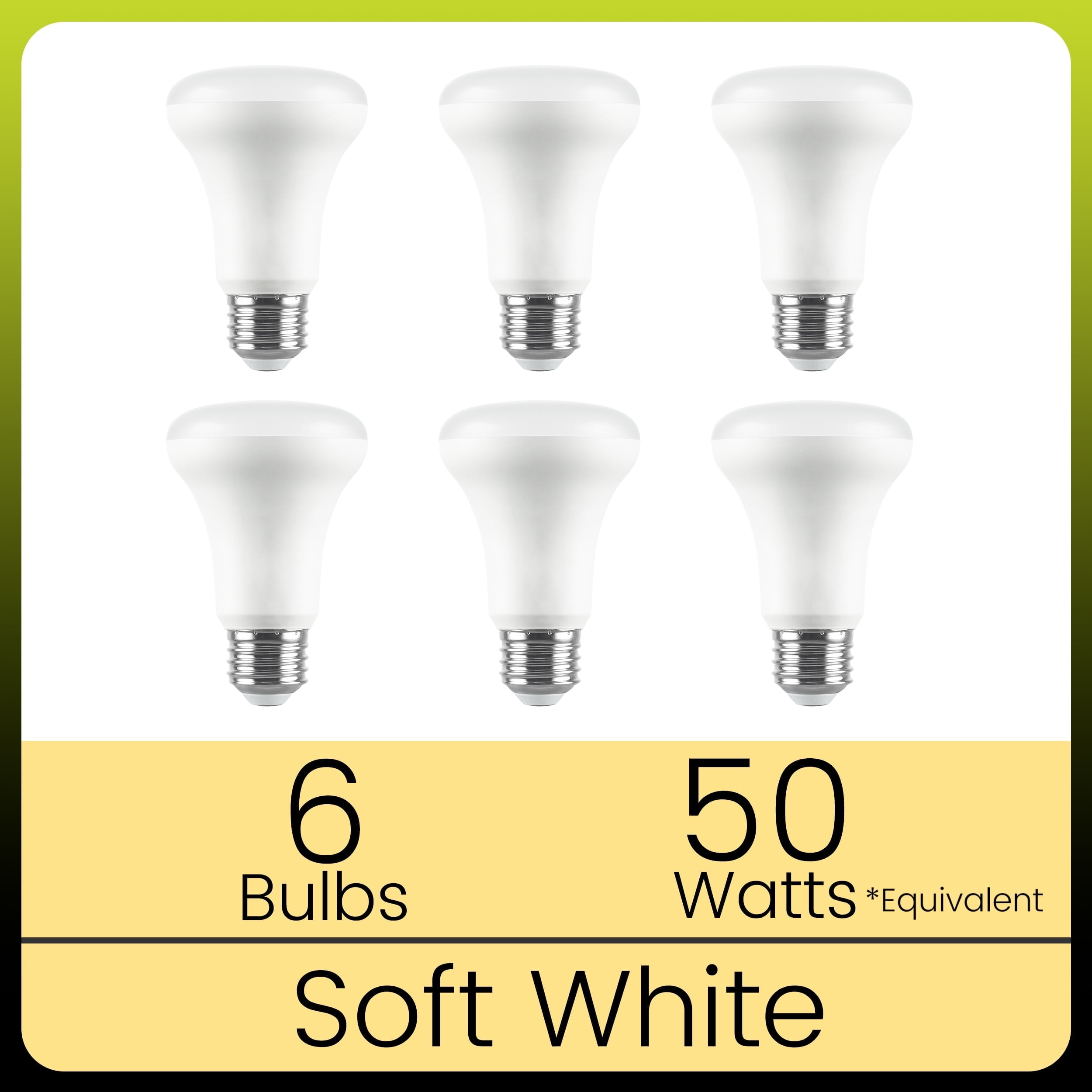 Green Watt BR20 LED Bulb, 7-Watt (50W Equivalent) Soft White (2700K ...