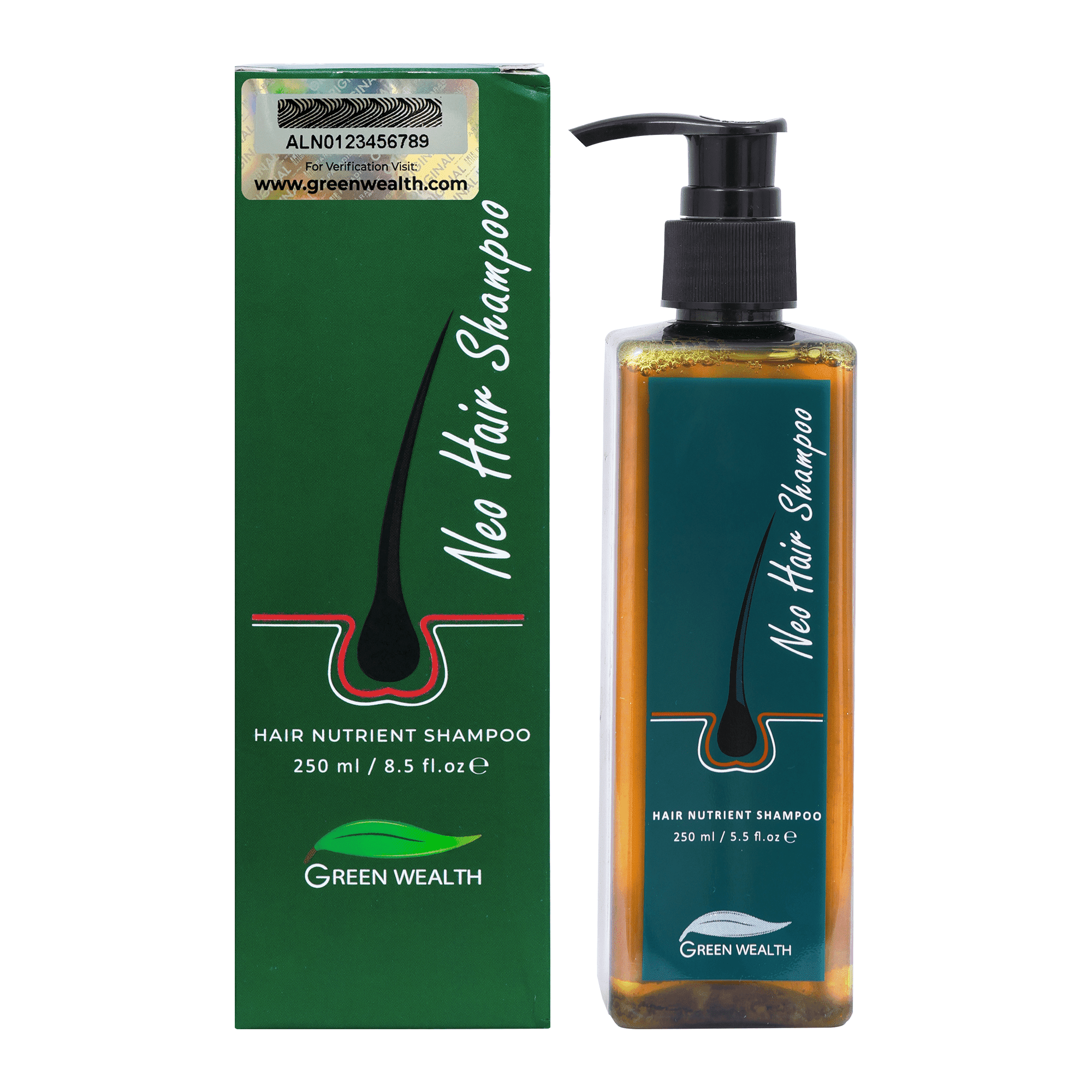 Green Wealth Neo Hair Nutrient Shampoo Hair | Sulphate & Paraben Free ...