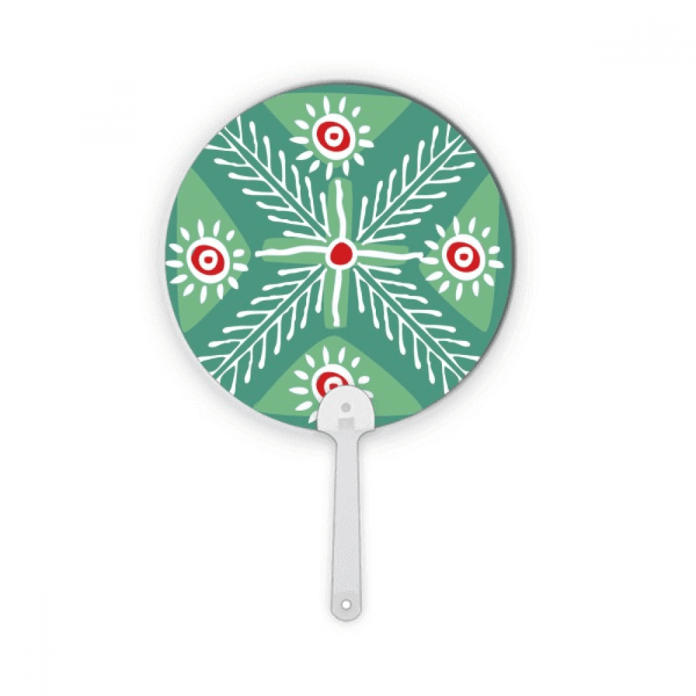 Green Wheat Mexico Totems Ancient Civilization Plastic Round Handheld ...