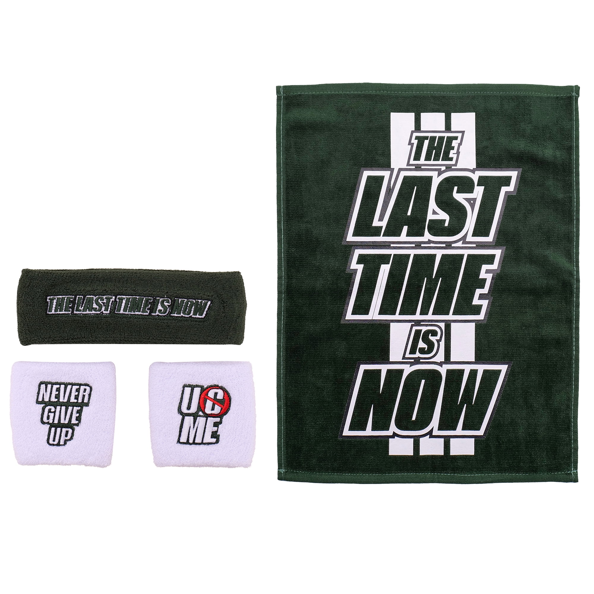 Green/White John Cena Farewell Tour SummerSlam 2025 Towel & Sweatband ...