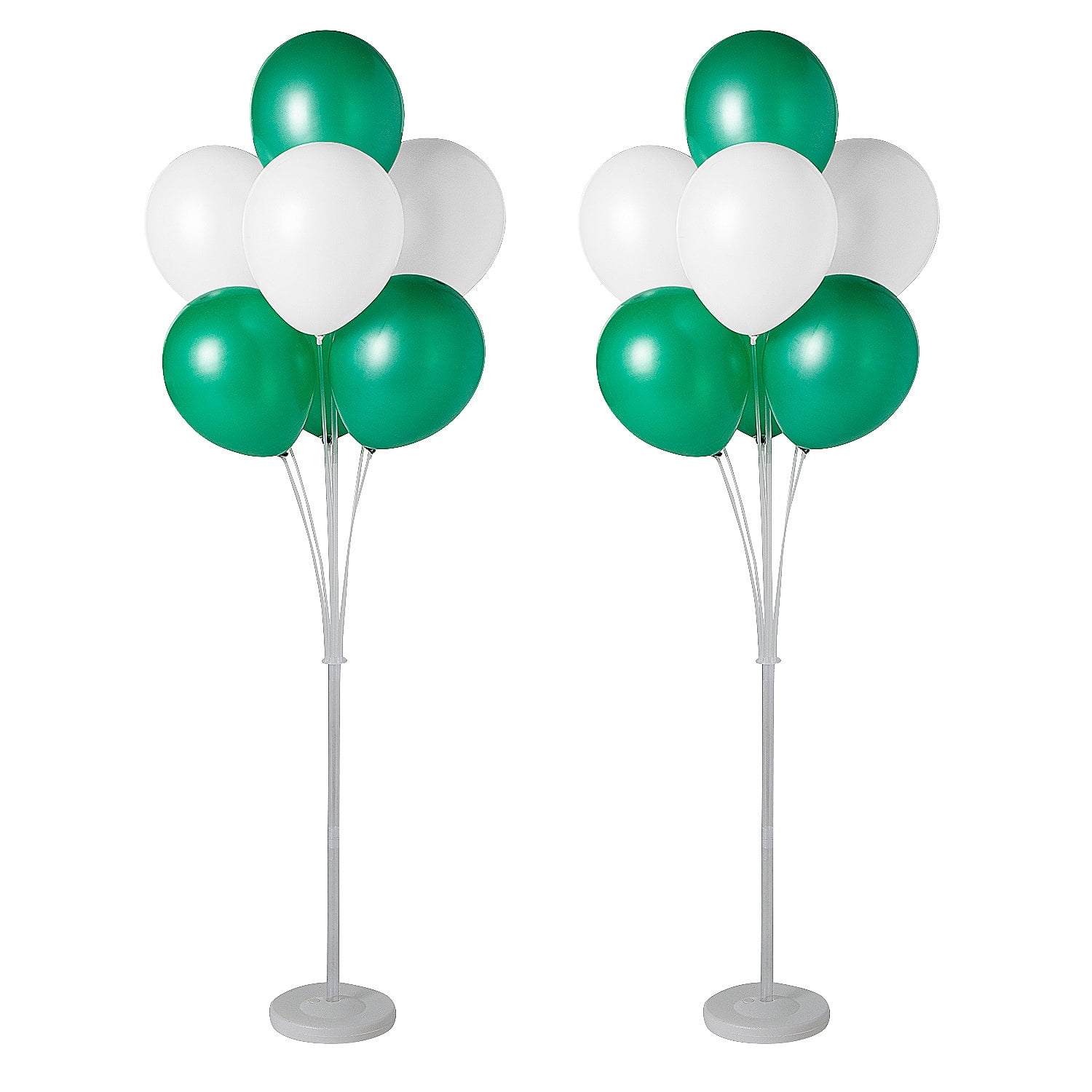 Green & White Tiered Balloon Stands Kit 38 Pieces - Walmart.com