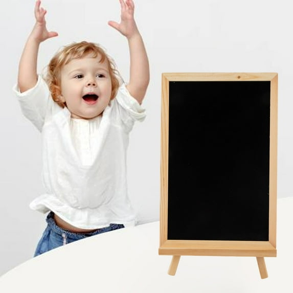 Green & White Wooden Chalkboard Sign with Stand | 30x29.6cm Small ...