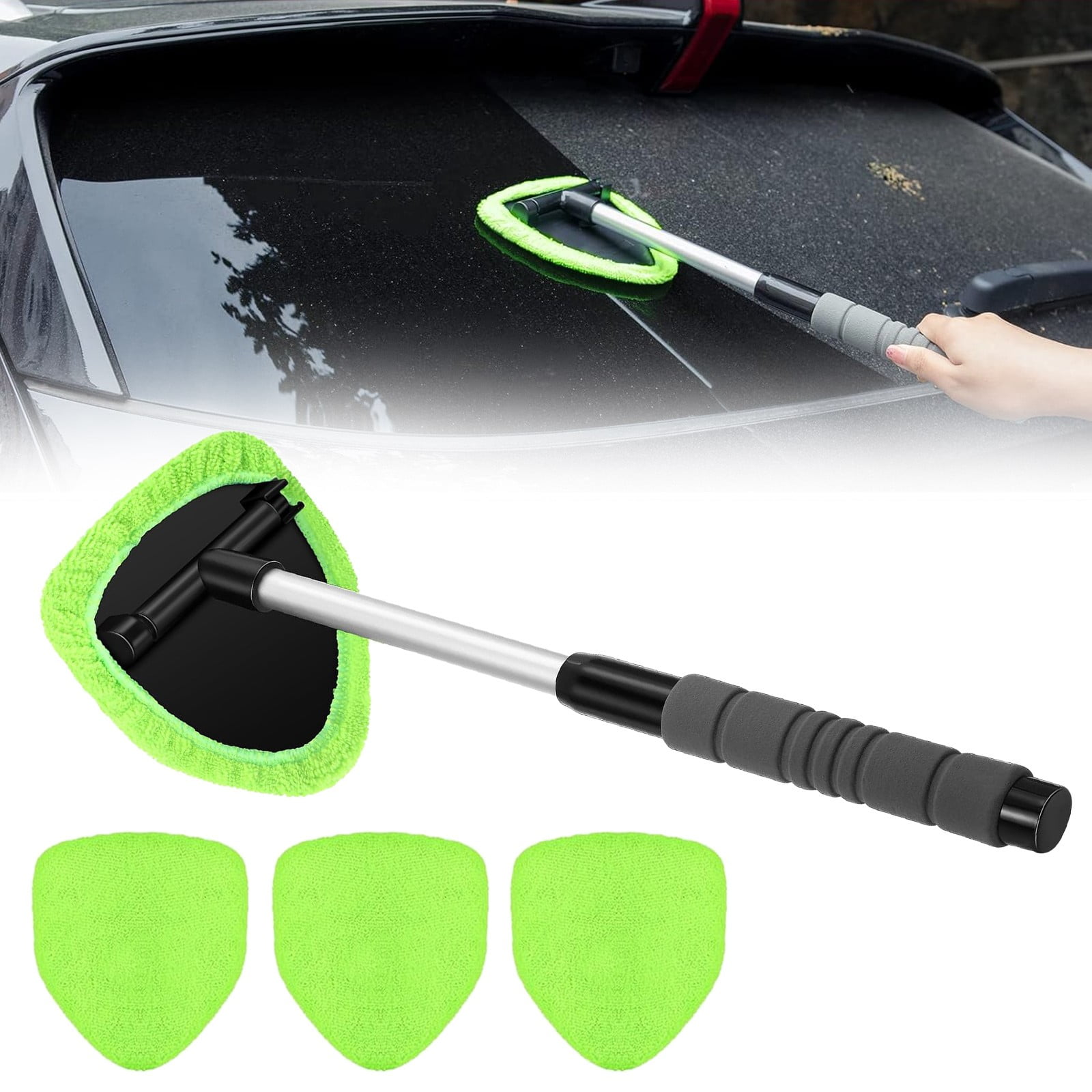 Green Windshield Cleaning Tool,Car Glass Rain Brush with Expandable ...