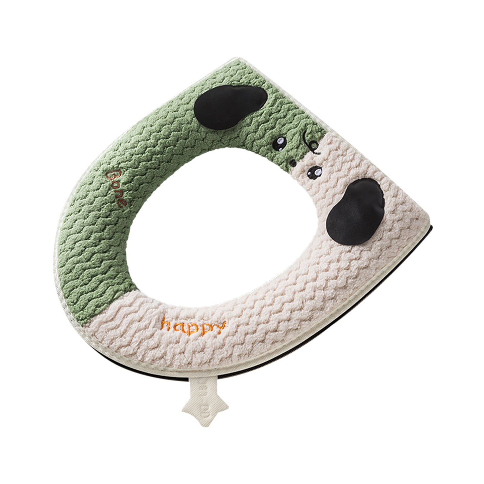 Green Winter Toilet Seat Cover Plush Toilet Seat Cushion Thickened ...