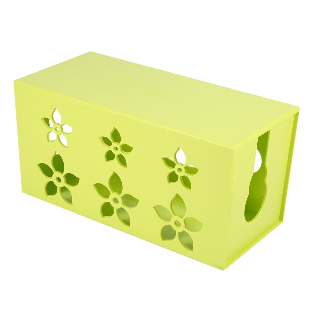 Green Wire Storage Box Cable Management Socket Safety Tidy Organiser ...