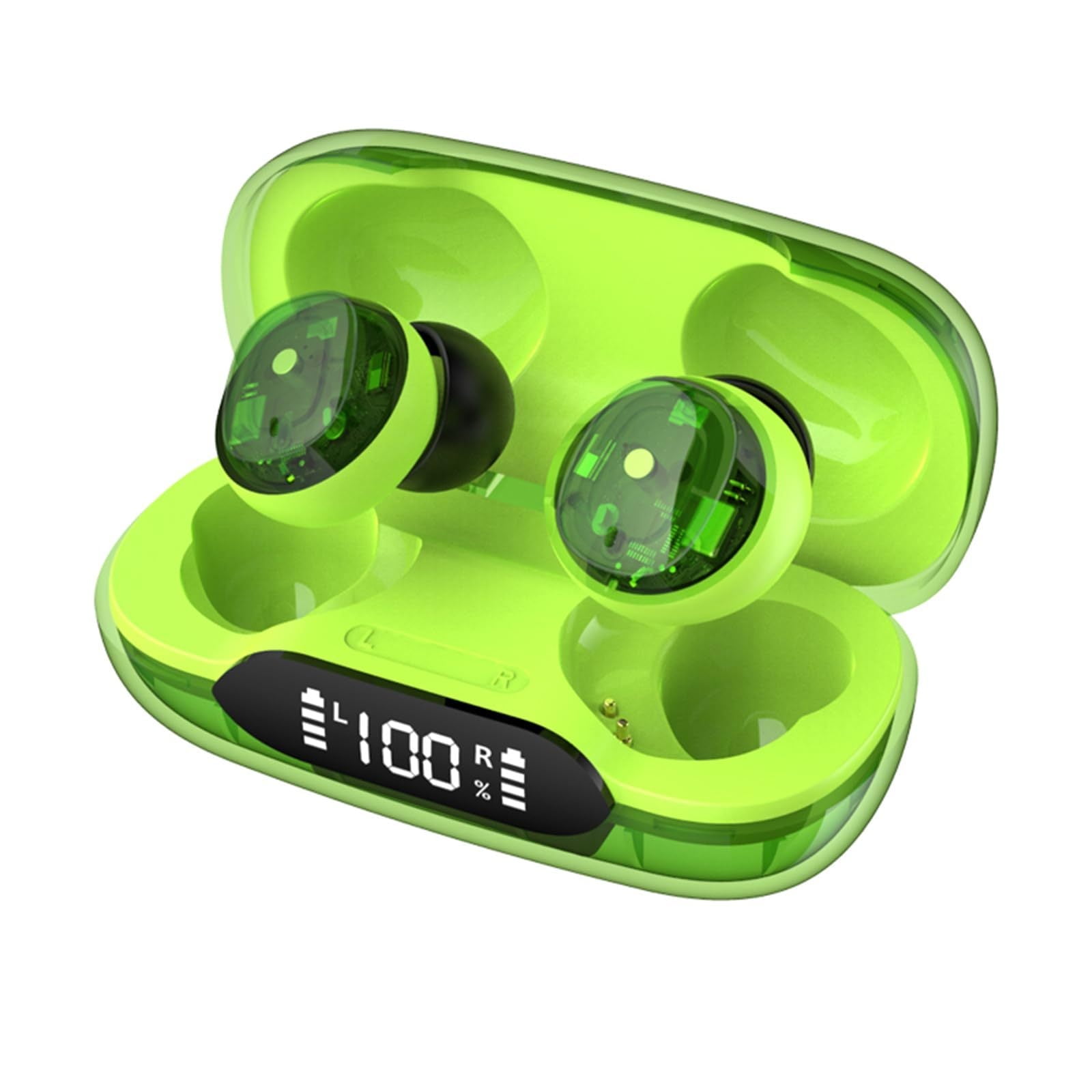 Green Wireless Bluetooth Small Earbuds for Small Ear Canals Small Mini ...