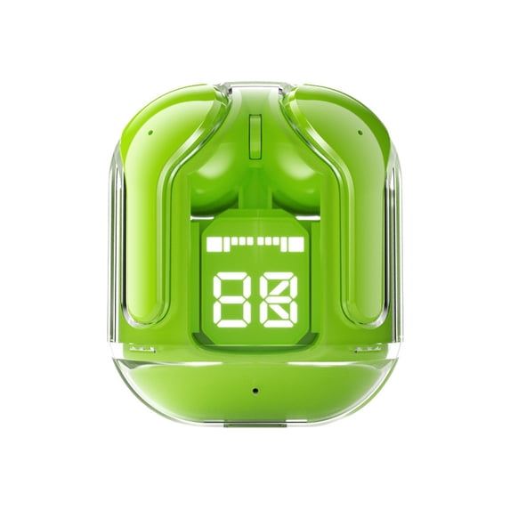 Green Wireless Earbuds, Bluetooth 5.3 Headphones with LED Power Display ...