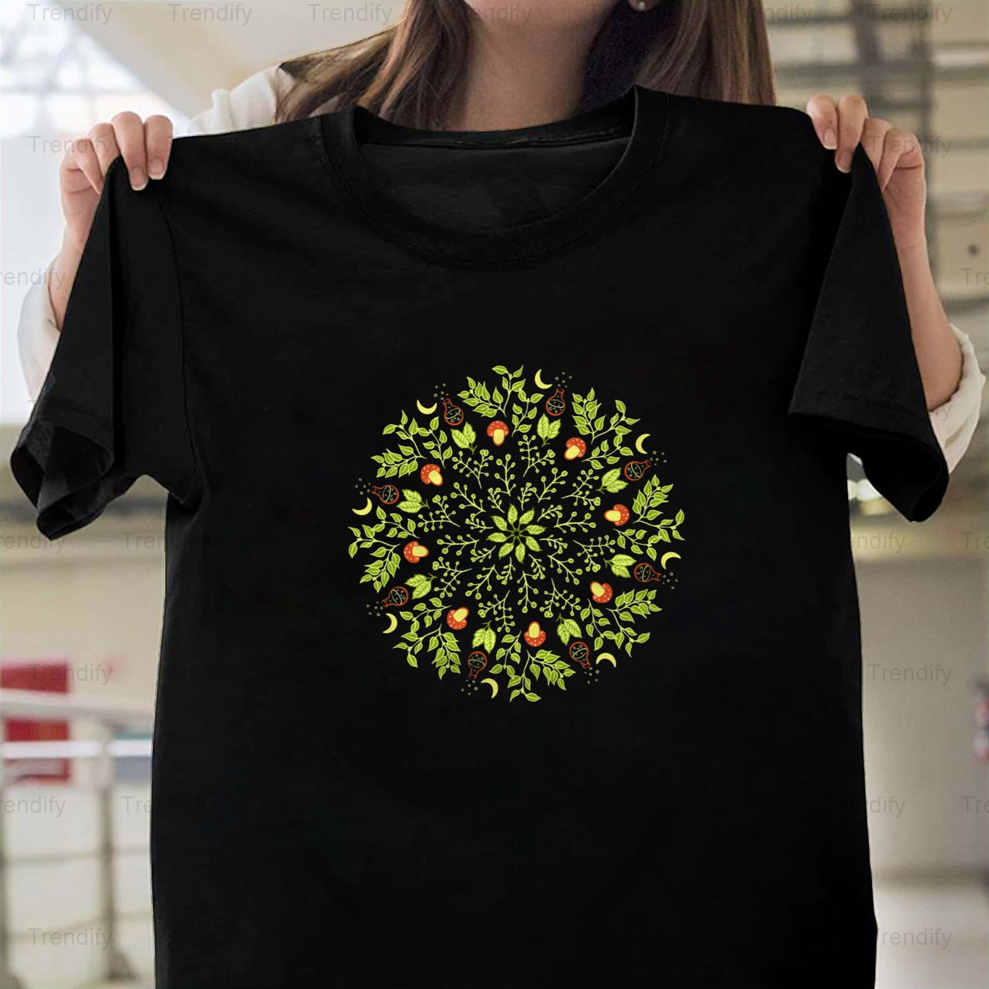 Green Witch Potions Mushrooms Leaves Nature Lover Funny H13061 T-Shirt ...