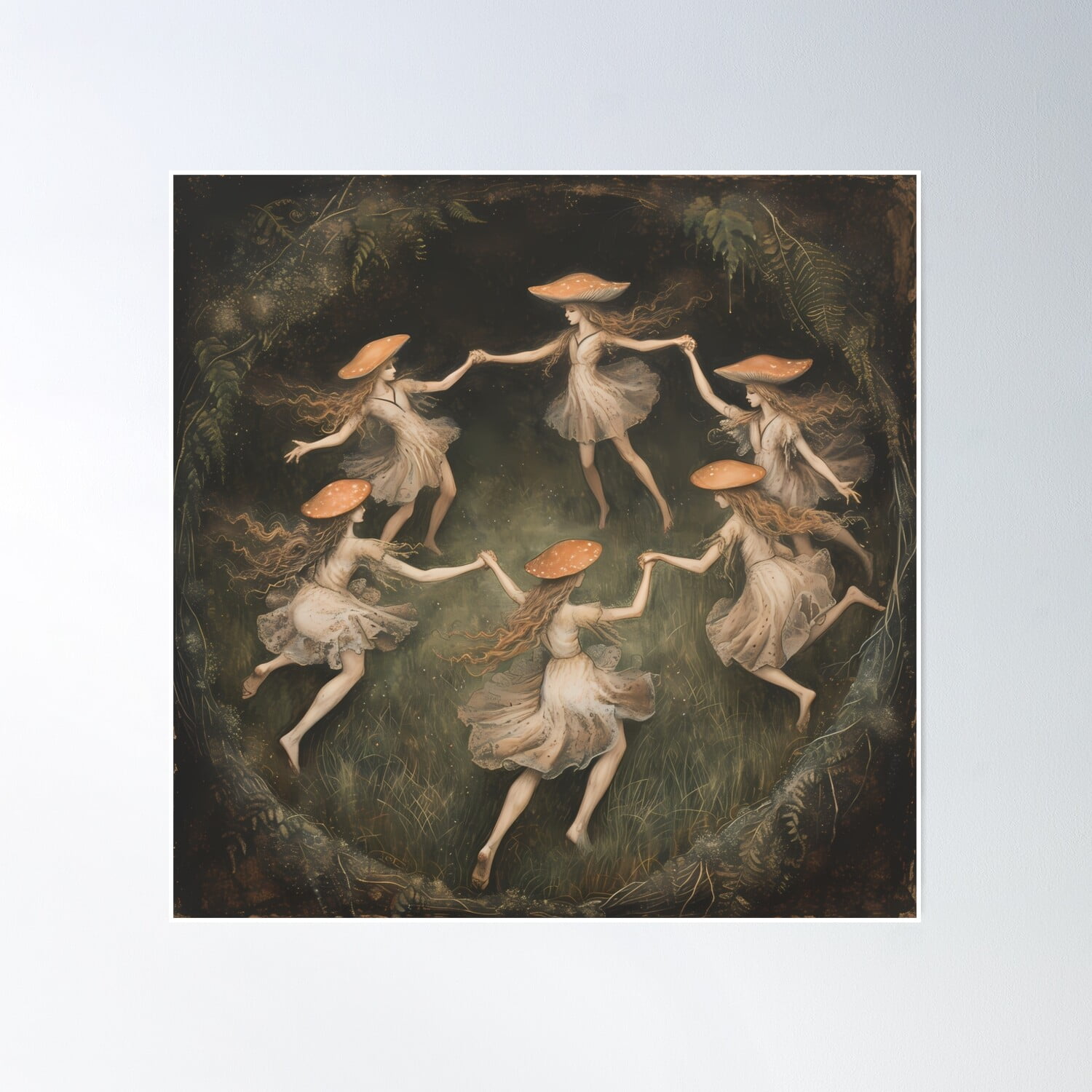 Green Witches Sabba - Mushroom Girls Medieval Nymphs - Goblin Core ...