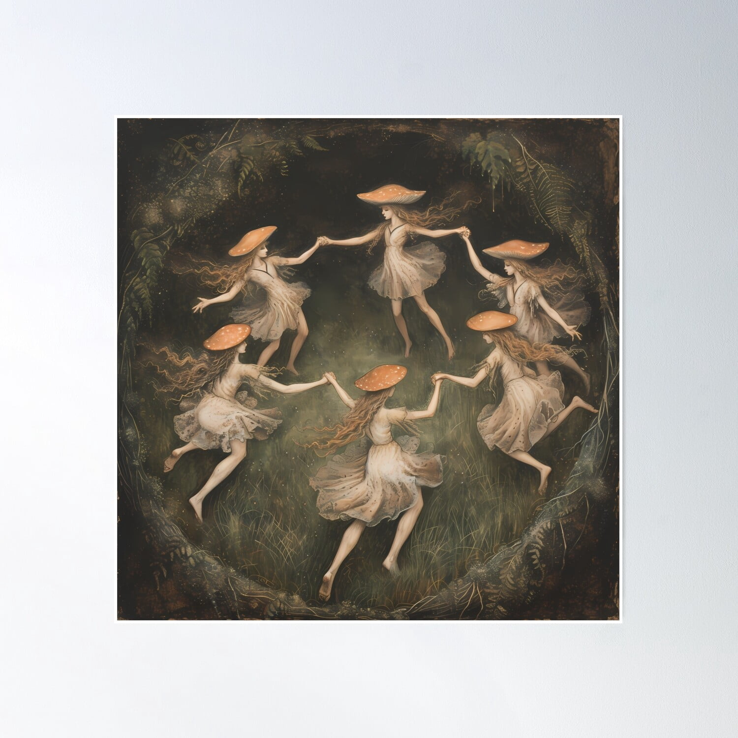 Green Witches Sabba - Mushroom Girls Medieval Nymphs - Goblin Core ...