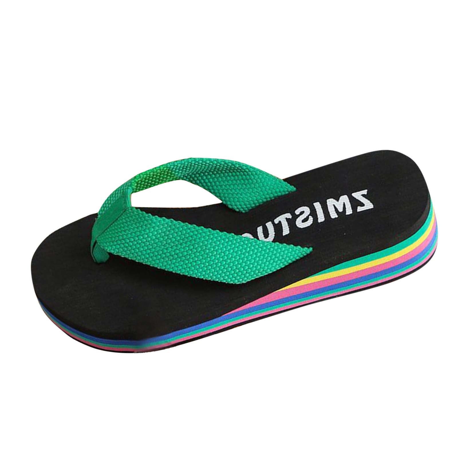 Green Women Sandals With Platform Base And Wrap Around Straps For A ...