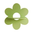 Green Wooden Flower Wall Storage Shelf, Decorative Hanging Organizer ...