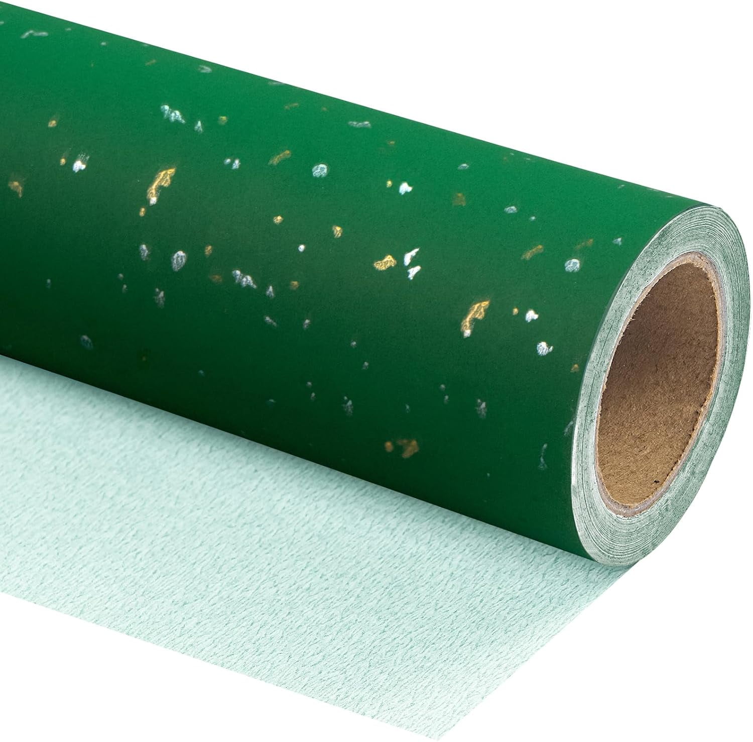 Green Wrapping Paper Roll - Mini Roll - 17 Inch x 16.5 Feet - Navy Blue ...
